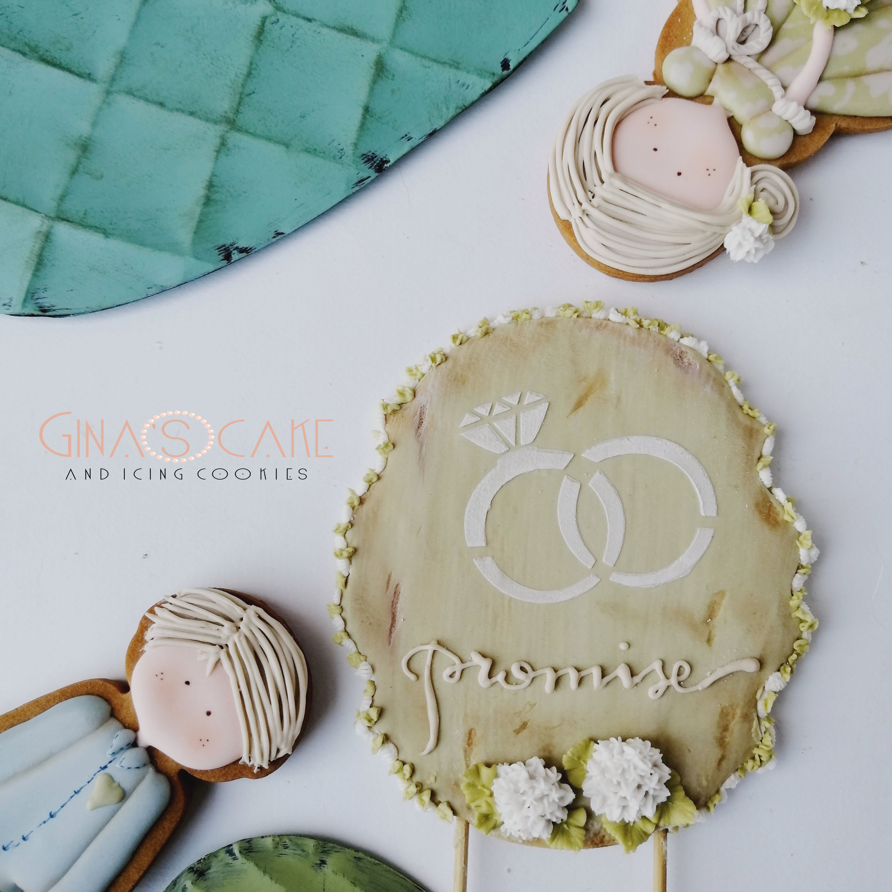 Promise Cake – Gina's cake and icing cookie